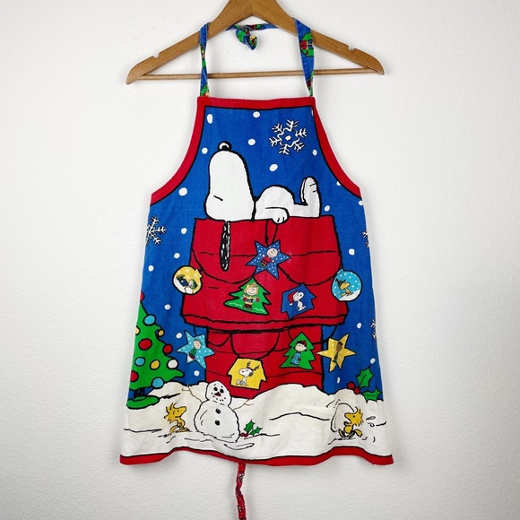 Vintage | Other | Vintage Christmas Snoopy Apron | Poshmark